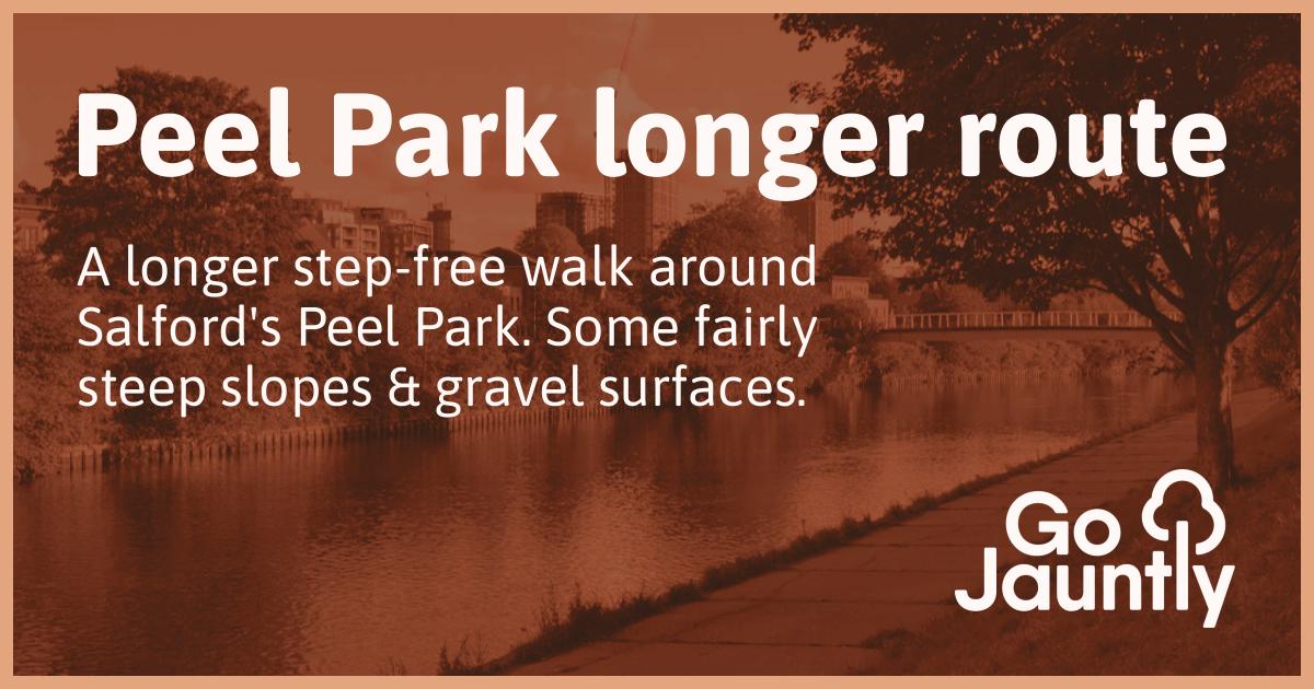 Peel Park longer route - Go Jauntly