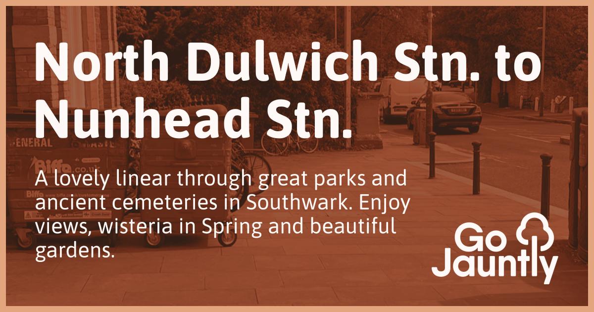 North Dulwich Stn. to Nunhead Stn. - Go Jauntly