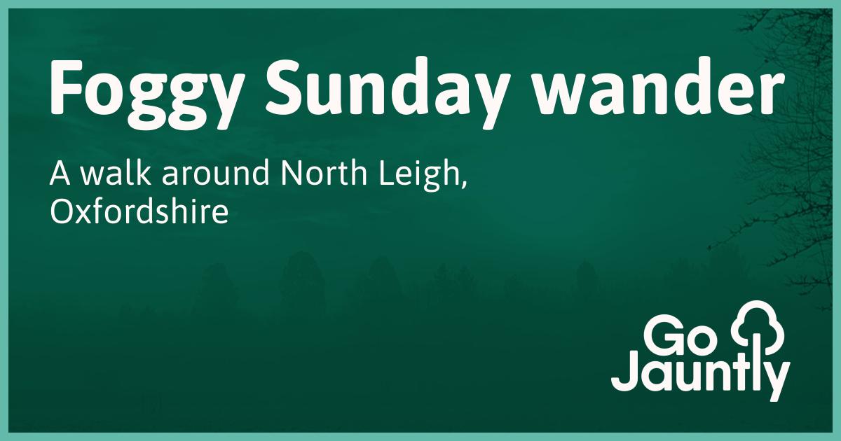 Foggy Sunday wander - Go Jauntly