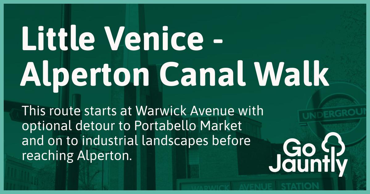 Little Venice - Alperton Canal Walk - Go Jauntly
