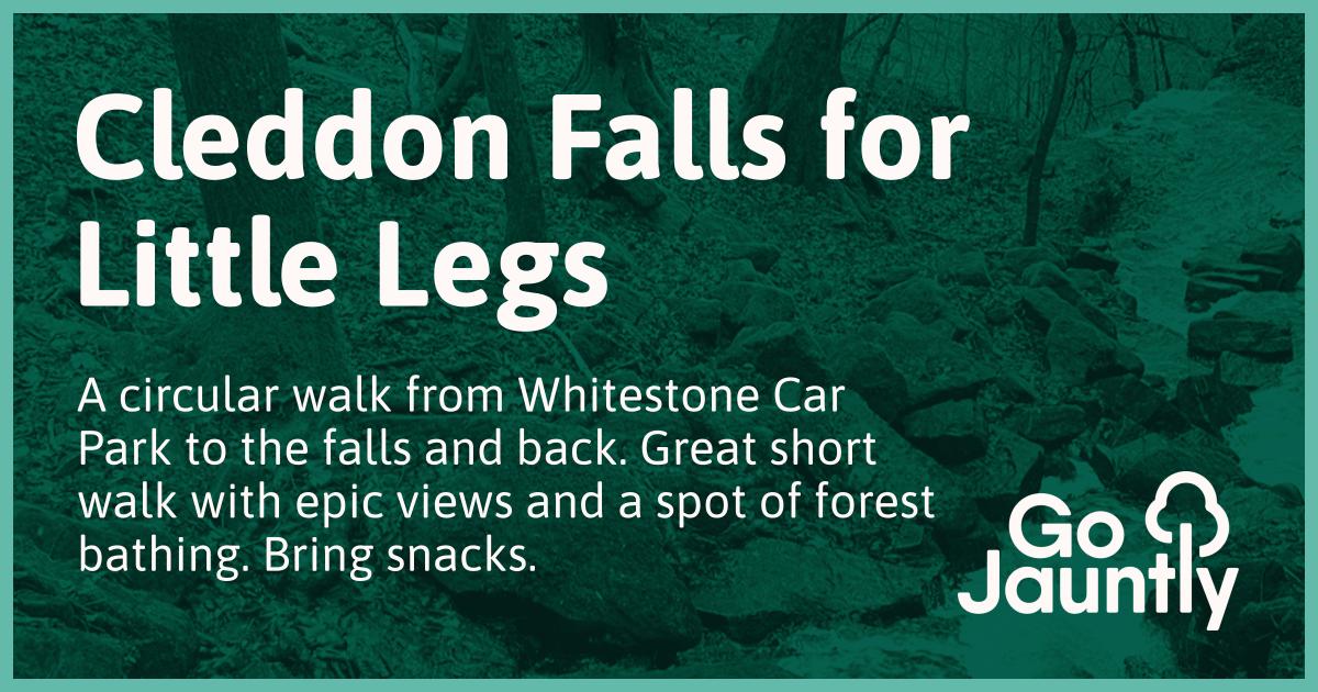 Cleddon Falls for Little Legs - Go Jauntly