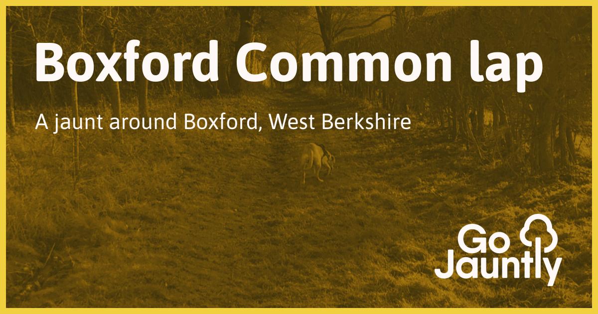 Boxford Common lap - Go Jauntly