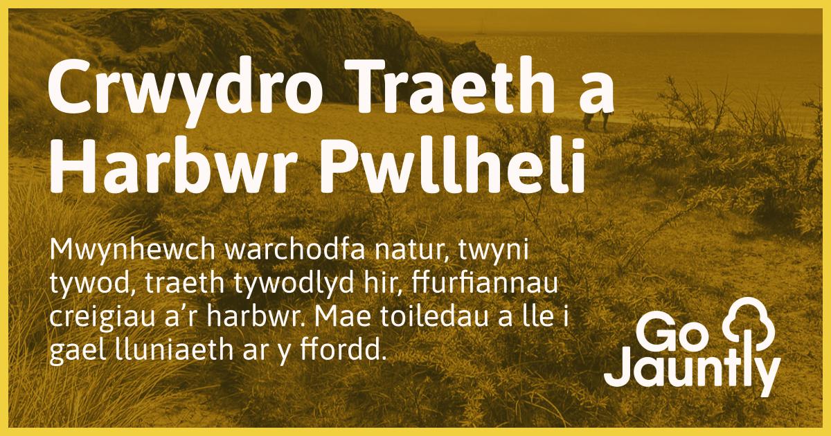 Crwydro Traeth a Harbwr Pwllheli - Go Jauntly
