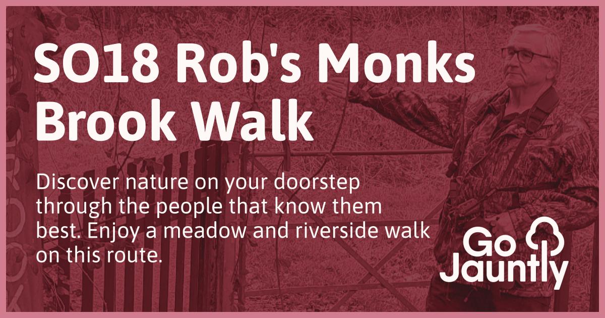 SO18 Rob's Monks Brook Walk - Go Jauntly