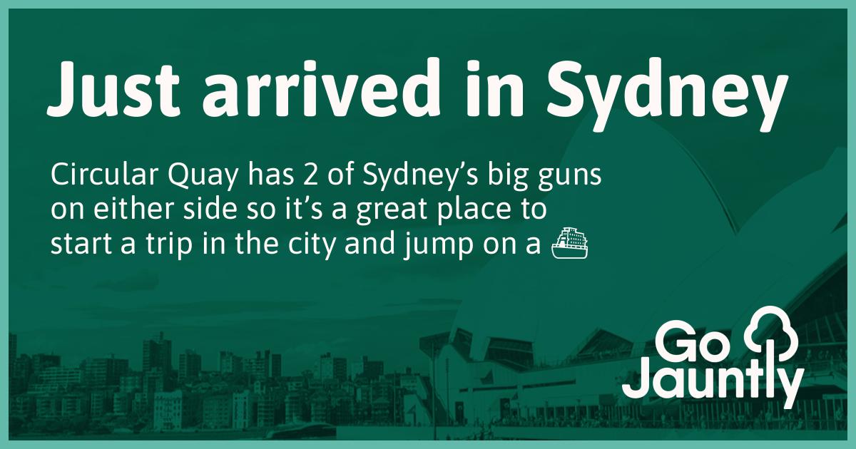 Just arrived in Sydney - Go Jauntly