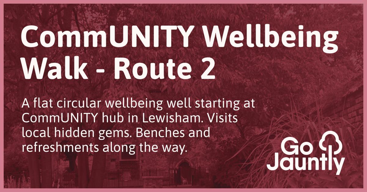 CommUNITY Wellbeing Walk - Route 2 - Go Jauntly