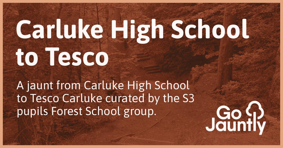 Carluke High School to Tesco - Go Jauntly
